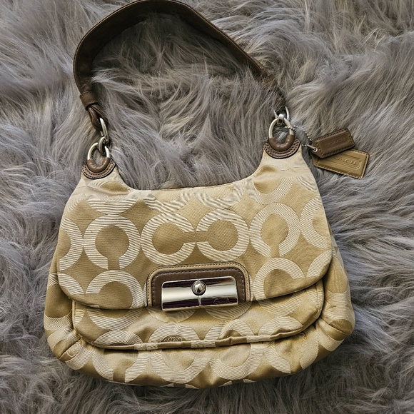 Coach | Bags | Coach Tan Shoulder Bag | Poshmark